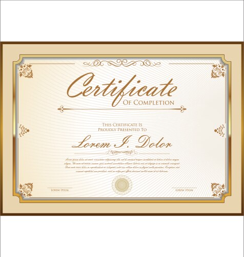 Certificate Vector Images (over 350,000)