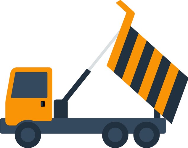 Icon of tipper Royalty Free Vector Image - VectorStock