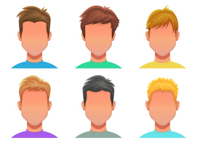 Man face design isolated on white background Vector Image