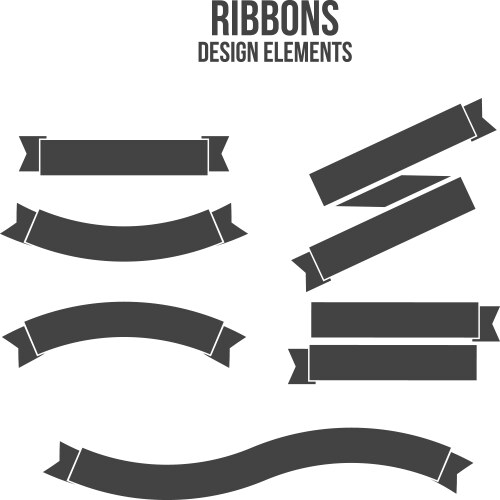 Ribbons icon simple style Royalty Free Vector Image