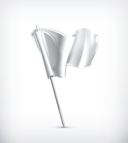 White banners and flags mesh set mockup Royalty Free Vector