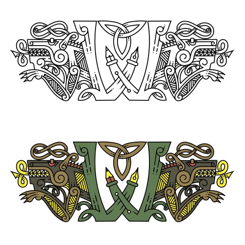 Celtic Monogram Vector Images (over 570)