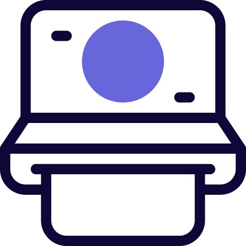 Polaroid camera with self-developing film Vector Image