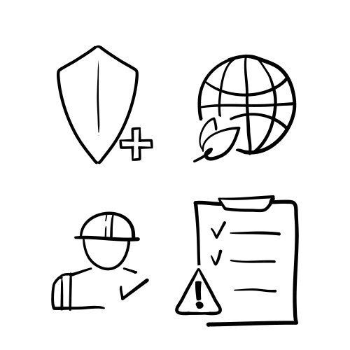 Workplace safety training concept icon Royalty Free Vector