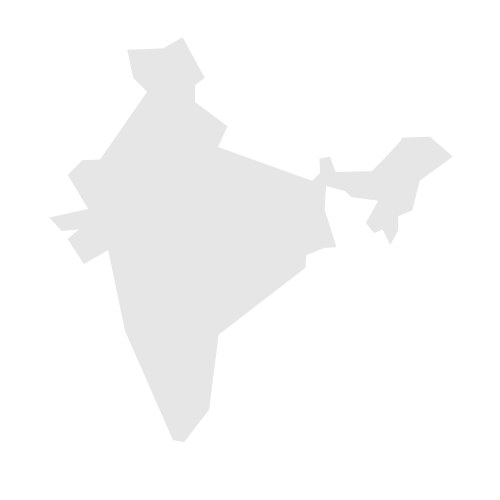India country map silhouette Royalty Free Vector Image