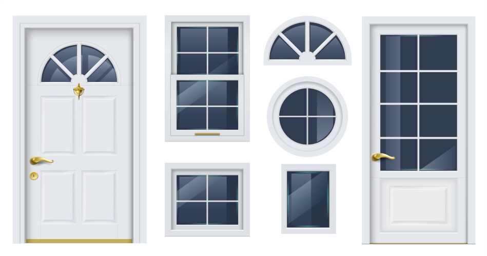 Door forms Royalty Free Vector Image - VectorStock
