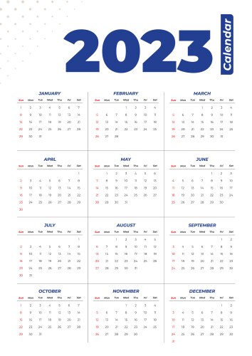 Calendar 2023 Vector Images (over 30,000)