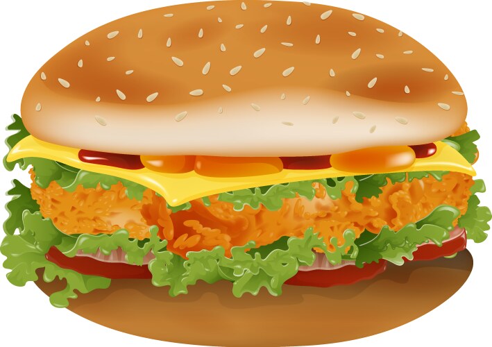 Roasted chicken in microwave oven Royalty Free Vector Image