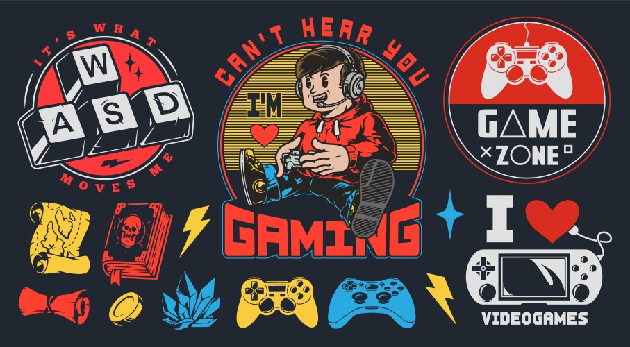 Gaming Stickers Vector Images (over 58,000)