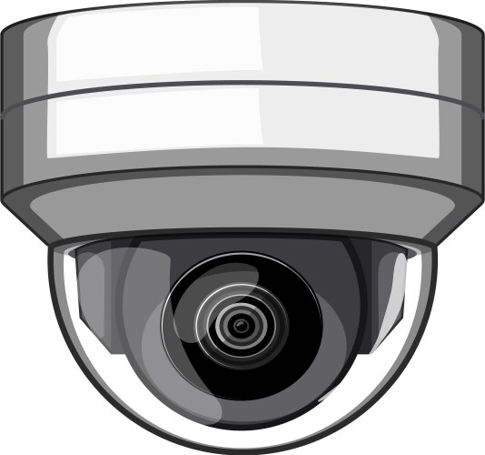 Protection ip camera cartoon Royalty Free Vector Image