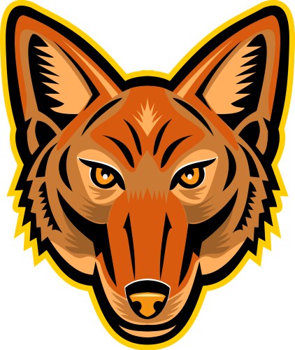 Anubis Jackal Head Symbol Royalty Free Vector Image