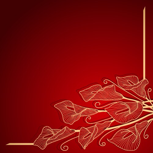 Red and gold background Royalty Free Vector Image