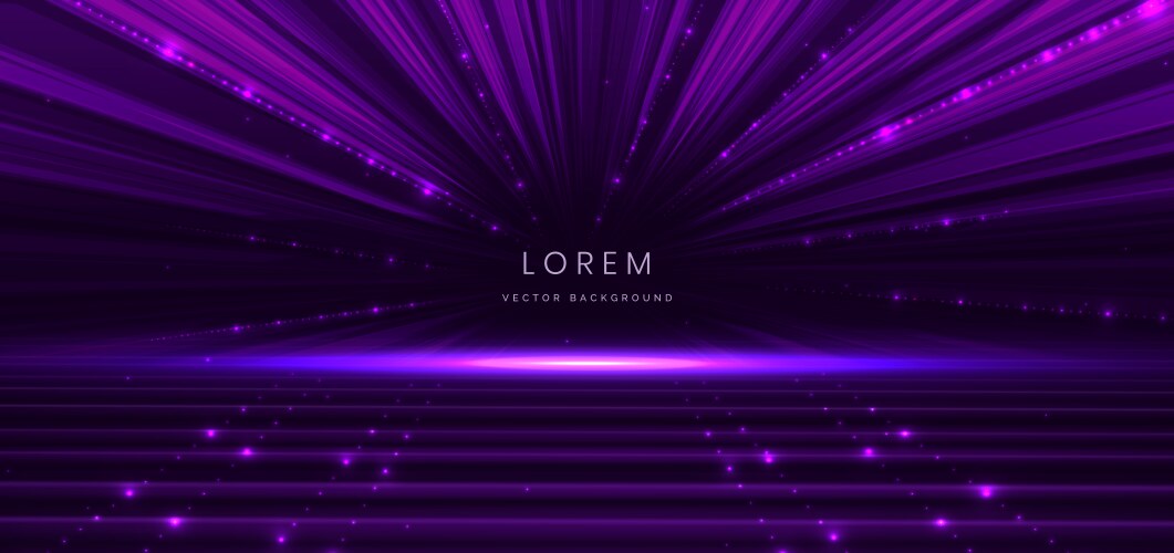 Elegant scene purple glowing motion lighting Vector Image