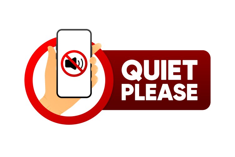 Please Keep Quiet Sign Vector Images (over 210)