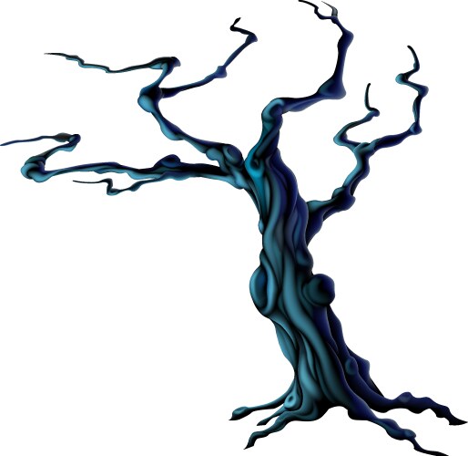 Scary tree Royalty Free Vector Image - VectorStock