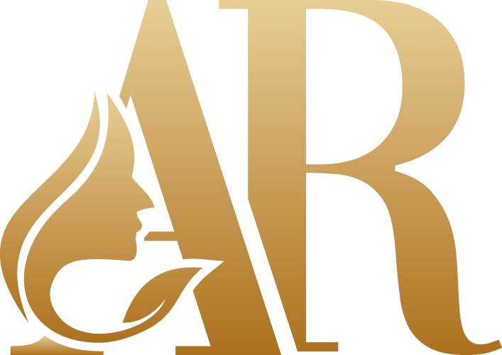 Initial ag face beauty logo design templates Vector Image