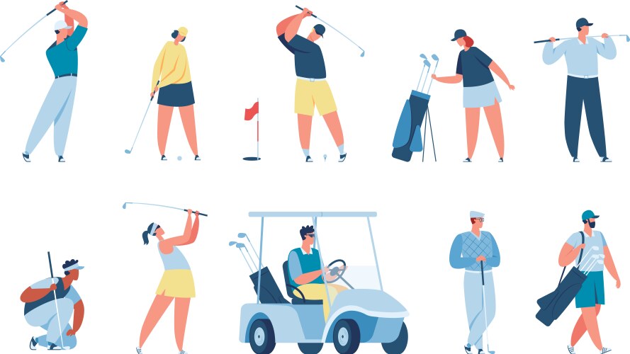 Cartoon Golfer Vector Images (over 3,500)