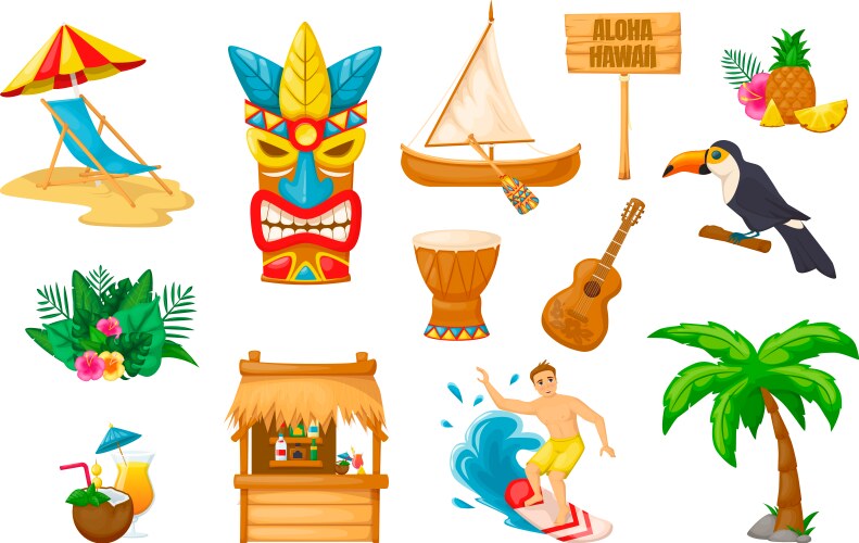 Boat set Royalty Free Vector Image - VectorStock