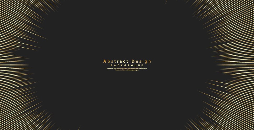 Abstract pattern golden line design stripe gold Vector Image