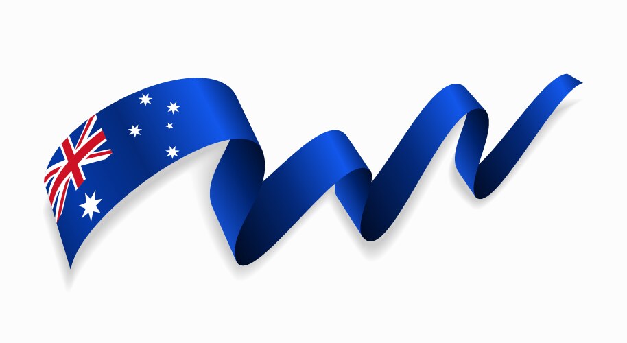 Australian Flag Waving Vector Images (over 1,000)