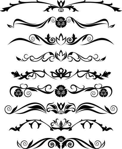 Classic black and white borders Royalty Free Vector Image