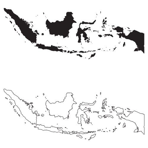 Indonesia Map Silhouette Vector Images (over 2,700)