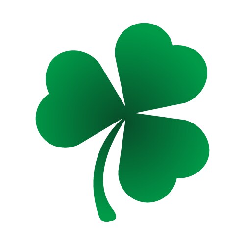 Four leaf clover lucky symbol good luck wish Vector Image