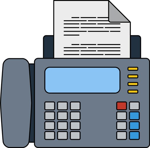 Fax icon Royalty Free Vector Image - VectorStock