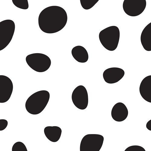 Pebble like black spots seamless pattern Vector Image