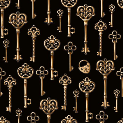 Border with golden baroque elements Royalty Free Vector