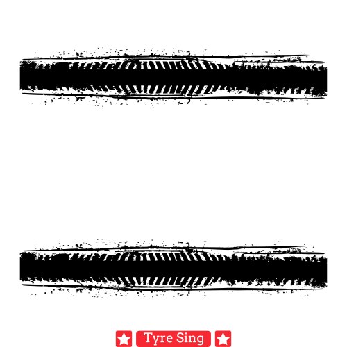 Motorcycle tire trail collection wheel tread Vector Image