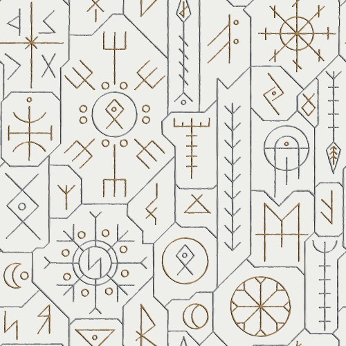 Seamless Viking Runes Vector Images (over 330)