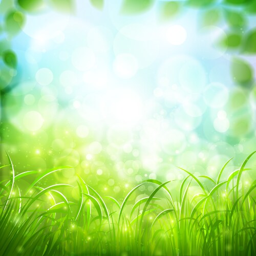 Green nature background design template Royalty Free Vector