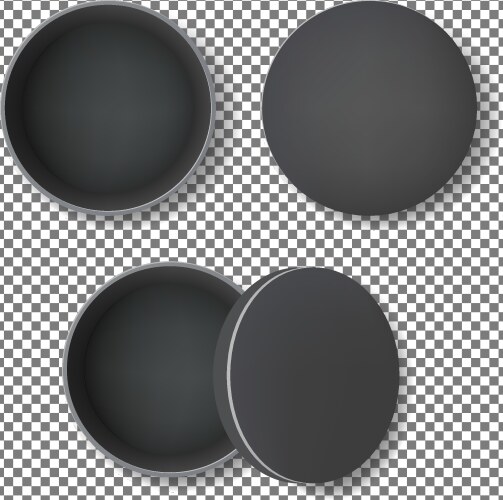 Round box template Royalty Free Vector Image - VectorStock