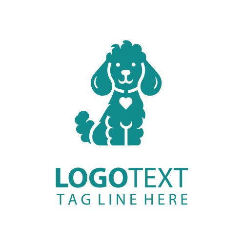 Pet dog logo Royalty Free Vector Image - VectorStock