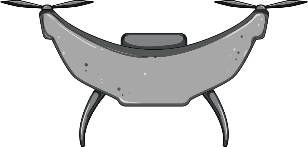 Rotor propeller cartoon Royalty Free Vector Image