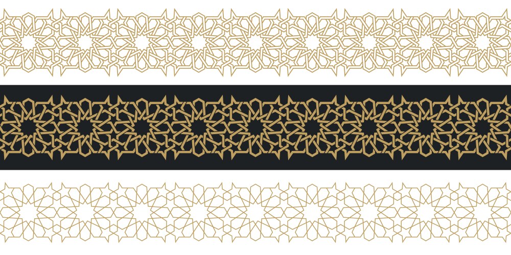 Seamless strokes pattern in authentic arabian Vector Image
