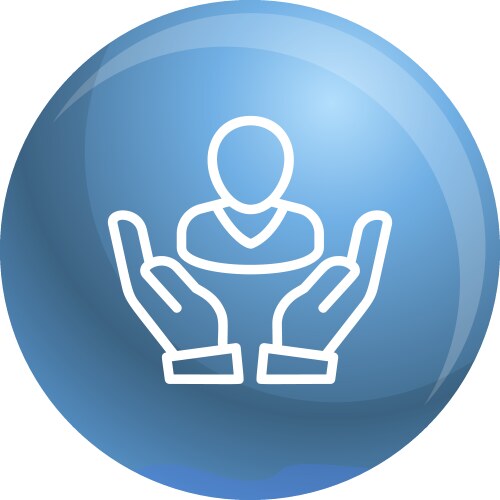 Client retention icon outline style Royalty Free Vector