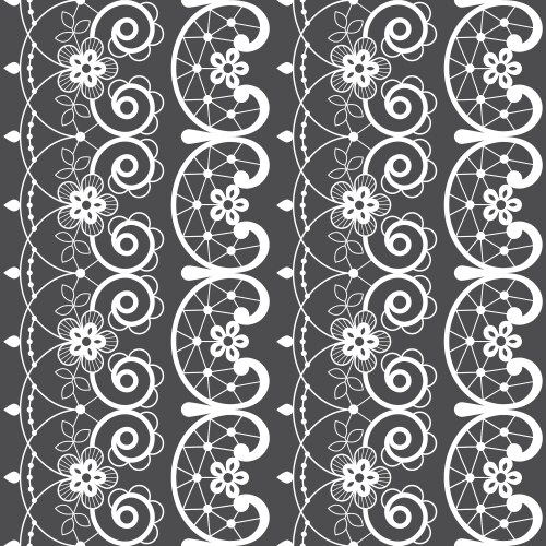 Alencon french seamless lace pattern Royalty Free Vector