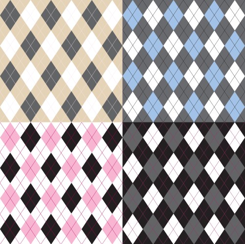 Seamless argyle pattern Royalty Free Vector Image