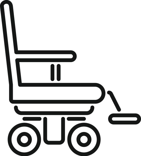 Electric wheelchair icon representing mobility and