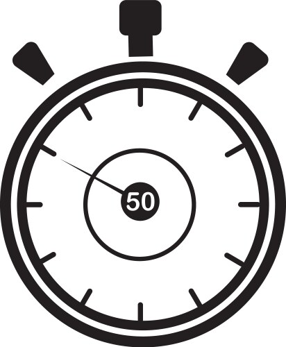 Stopwatch stop watch timer logo icon design Vector Image