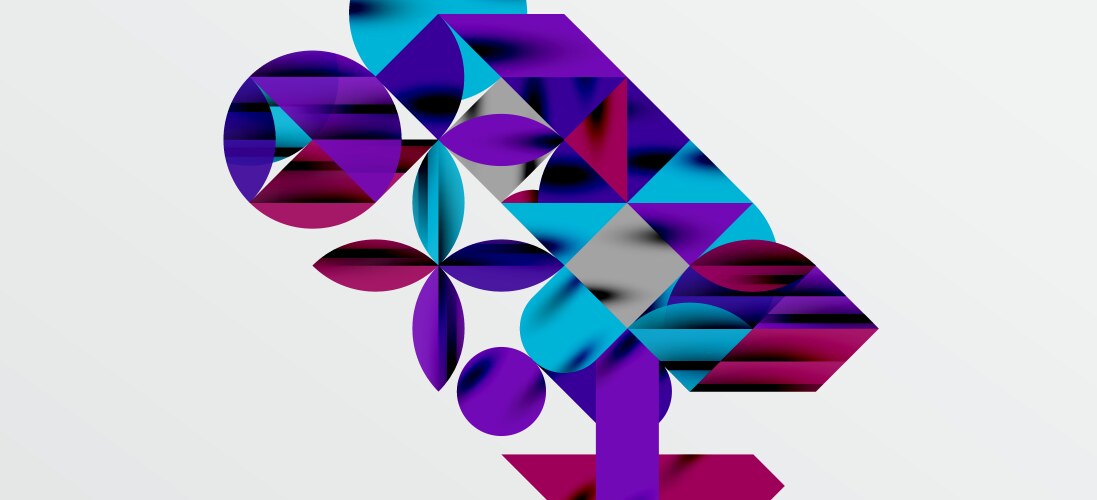 Geometric neo patterns abstract background Vector Image