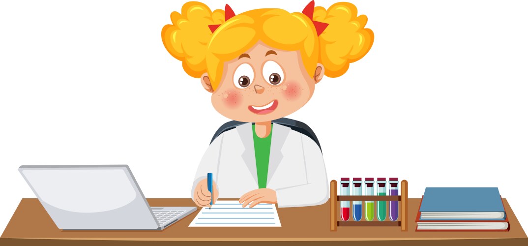 Computer Table Lab Cartoon Vector Images (over 190)