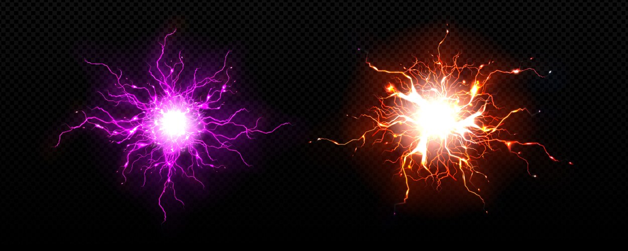 Electric flash lightning Royalty Free Vector Image