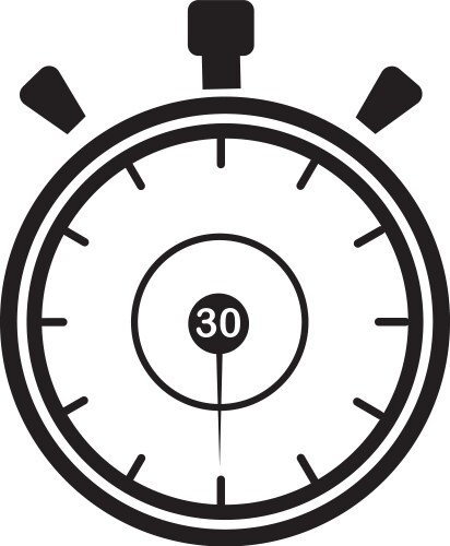 Stopwatch stop watch timer logo icon design Vector Image