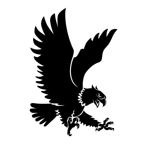 Attacking eagle Vector Images & Graphics for Commercial Use | VectorStock