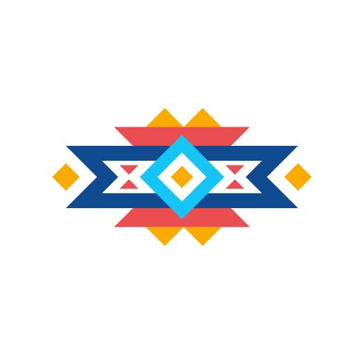 Indigenous native frame design Royalty Free Vector Image