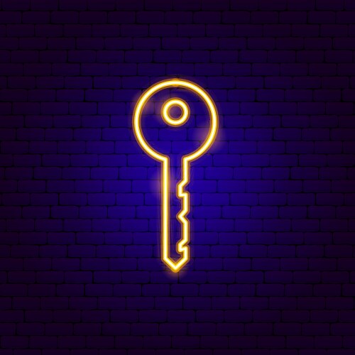 Open door neon sign Royalty Free Vector Image - VectorStock