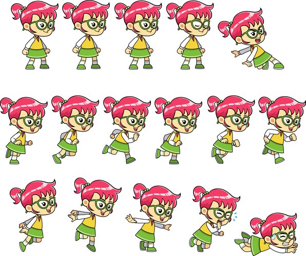 Anime Girl Sprite Vector Images (over 940)